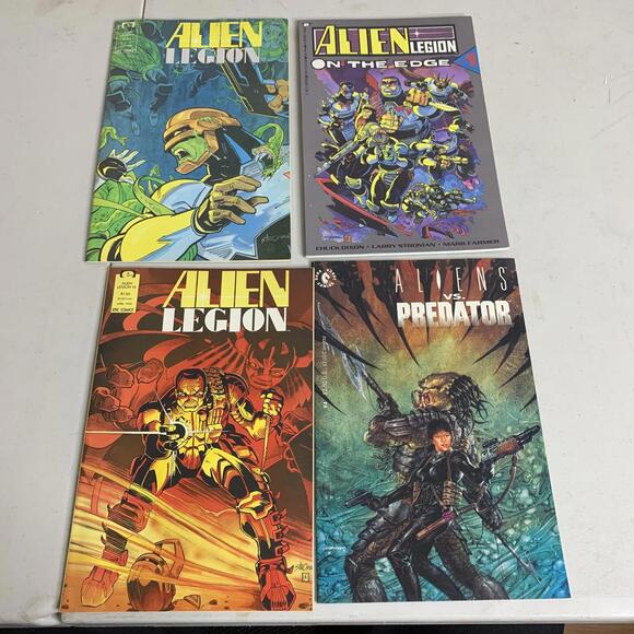 Other | Alien Legion Aliens Vs Predator Comic Lot Vintage Collection ...